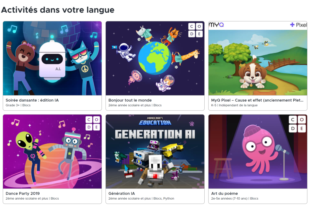 Challenge #1 Hour of code! - Codenplay